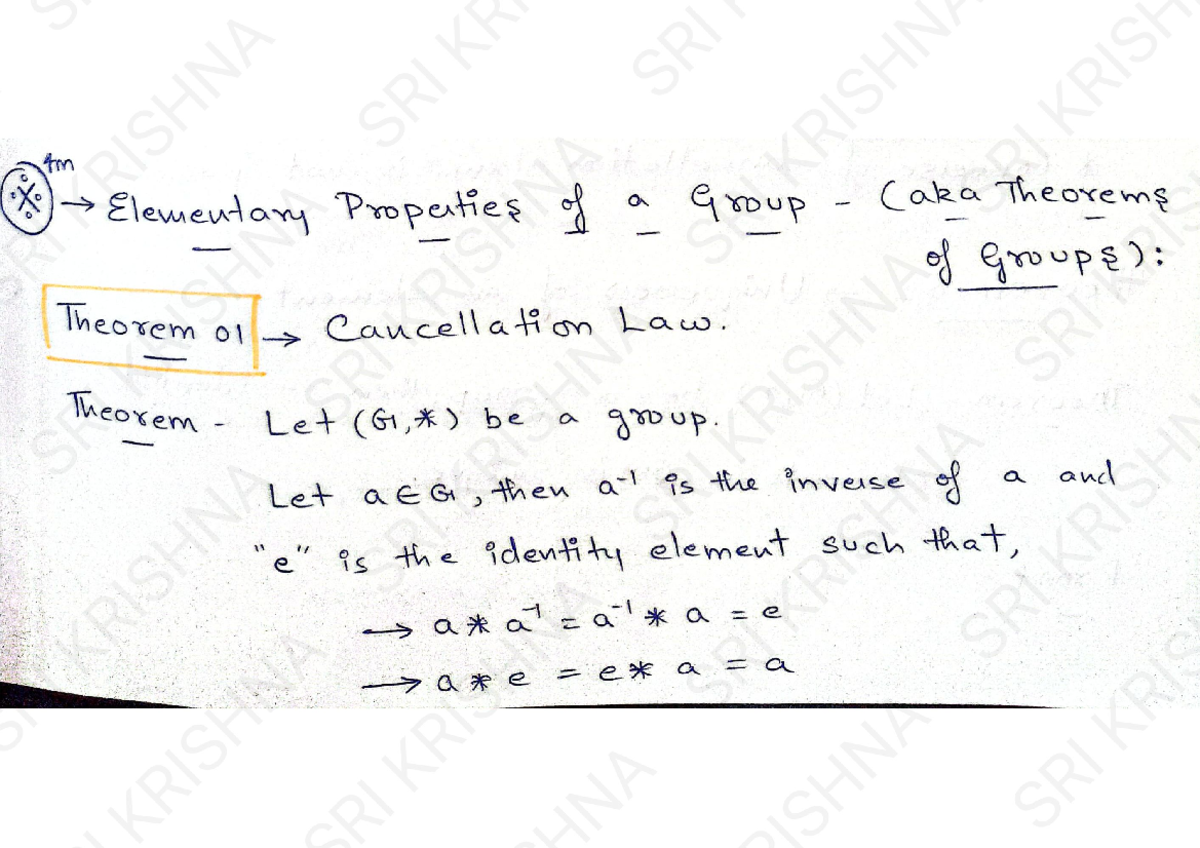 Theorems - Groups & Abelian - Discrete mathematics - Studocu