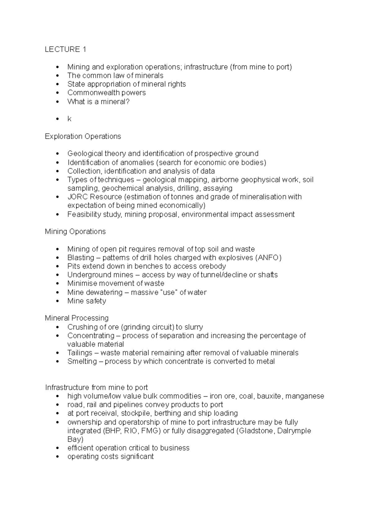 Lecture 1 - Introduction to the Unit and Overview of the Mining Act ...