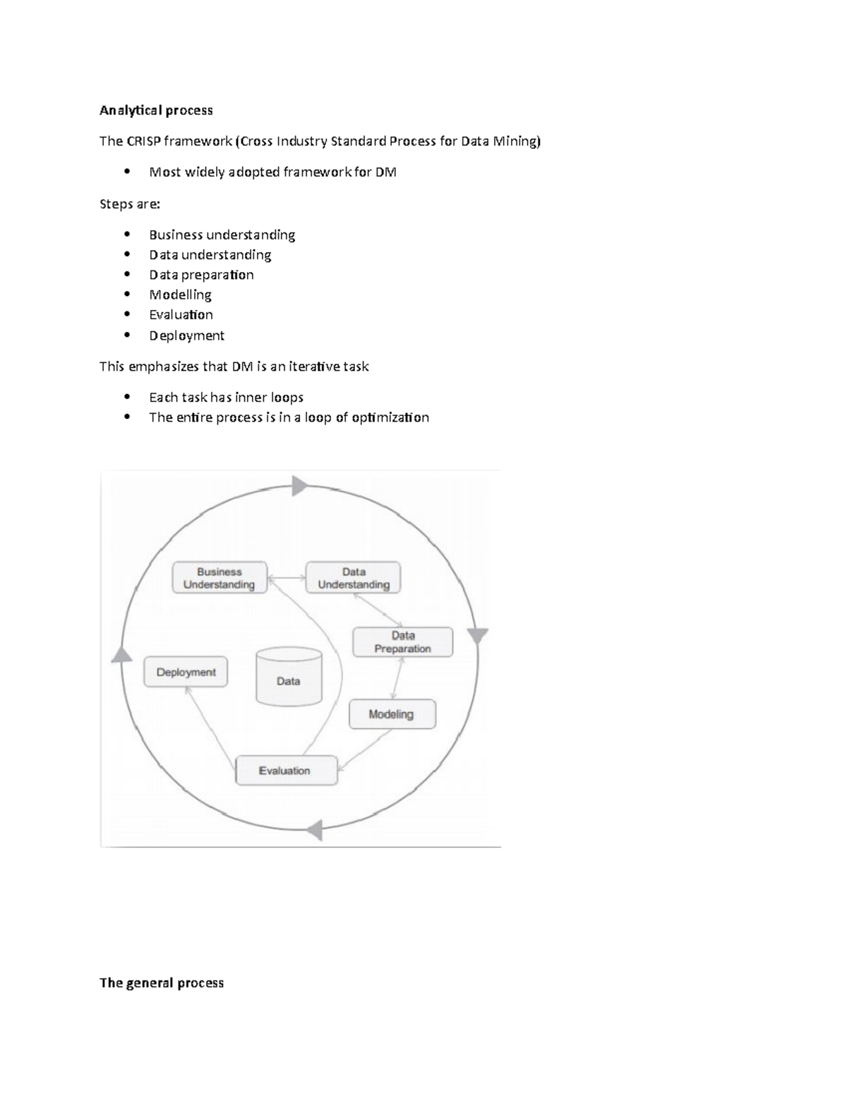 Week 2; analytical processes and data preparation - Analytical process ...