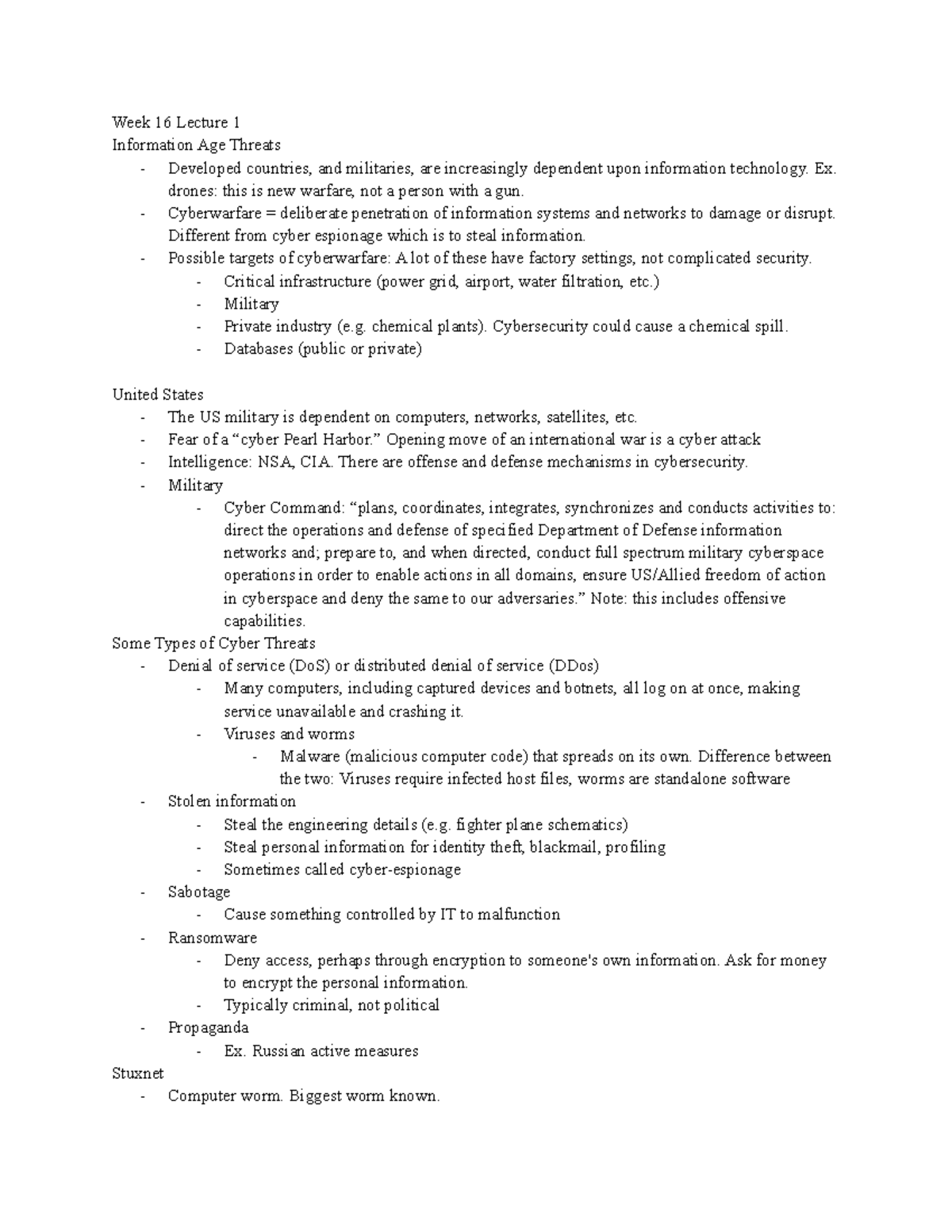 PS 280 Chapter 10 - Taught by Nicholas Grossman. Full semester in ...