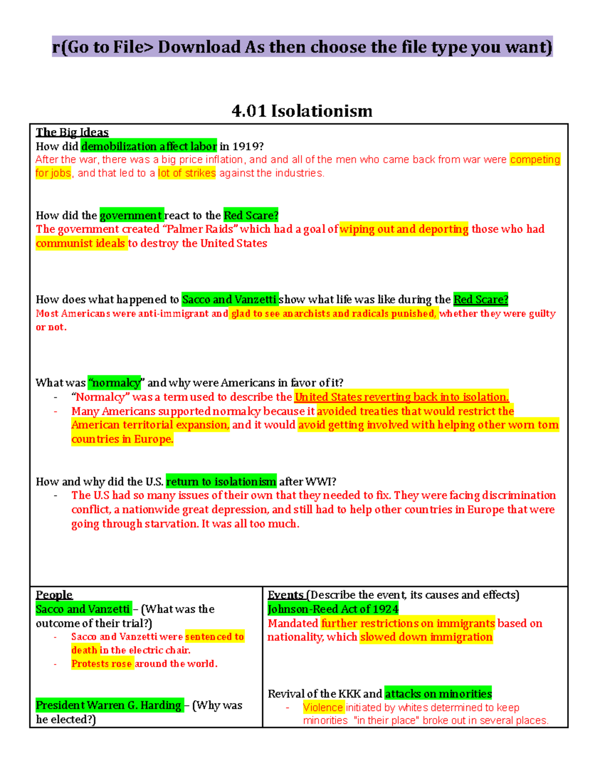 Copy of USH Module 4 Note Taking Guide - r(Go to File> Download As then choose the file type you ...