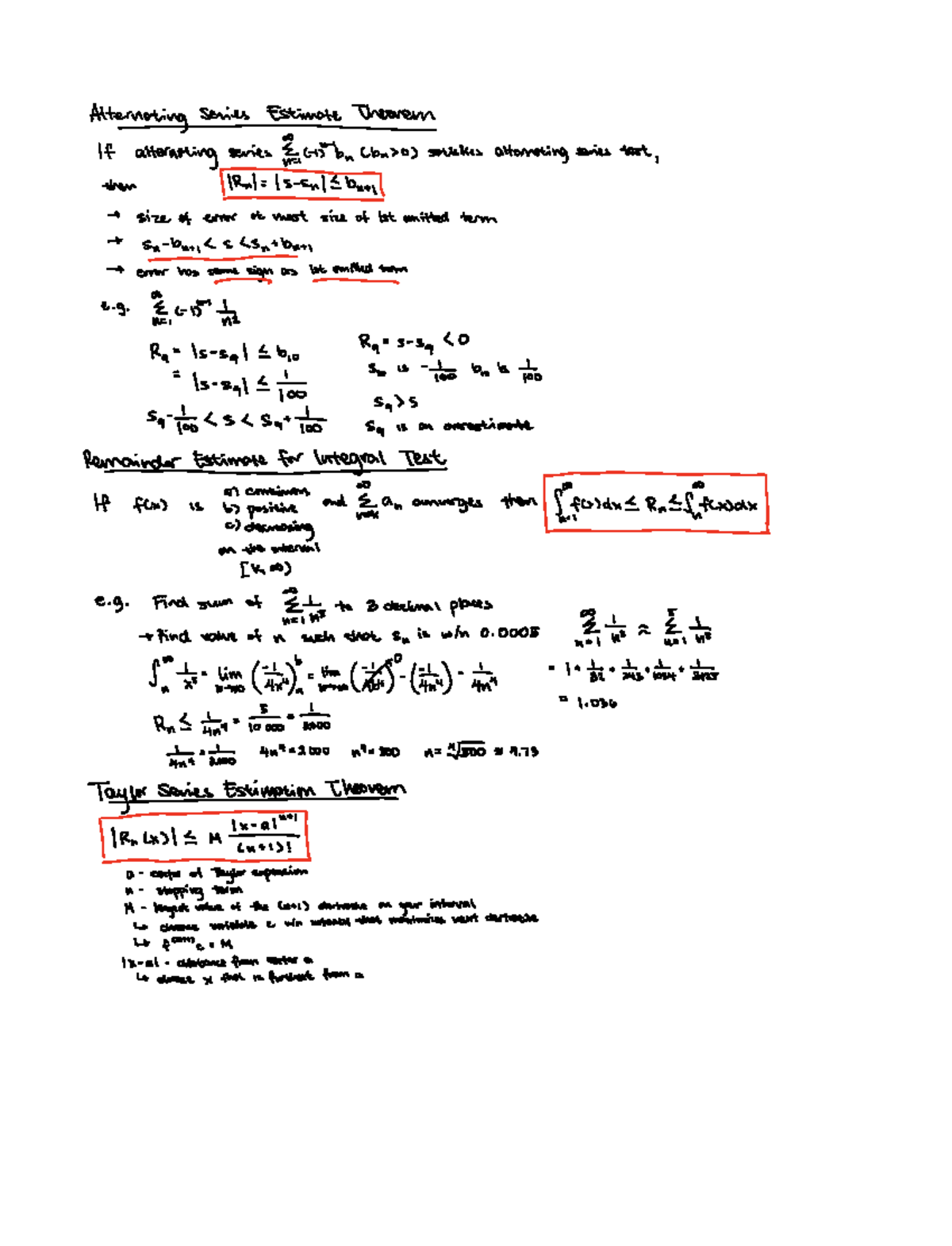 Approximation and Error - e son ammonium then firntelssntsbnf size of ernamstsirottstomitted ...