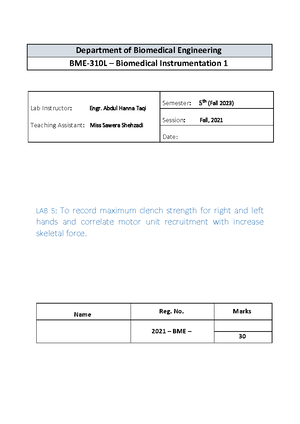 Lab-1 BIOMEDICAL MODELING AND SIMULATION - Lab- Introduction/Basics of ...