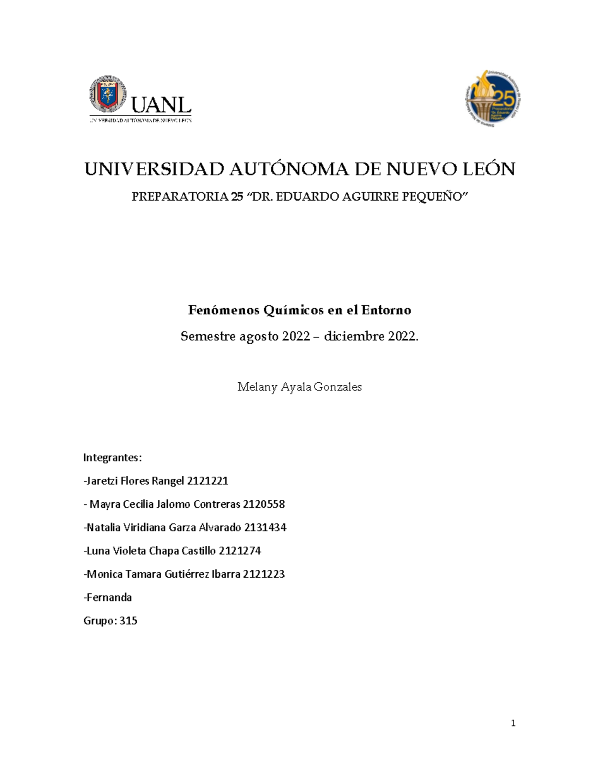 EV E1 EQ - Un proyecto que puede ser requerido por ti - UNIVERSIDAD AUT”NOMA DE NUEVO LE”N - Studocu