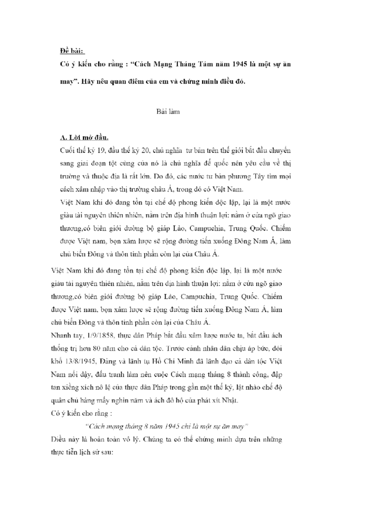 Ch1 dạng cách mạng t8 - cmt8 - General Englis - Studocu