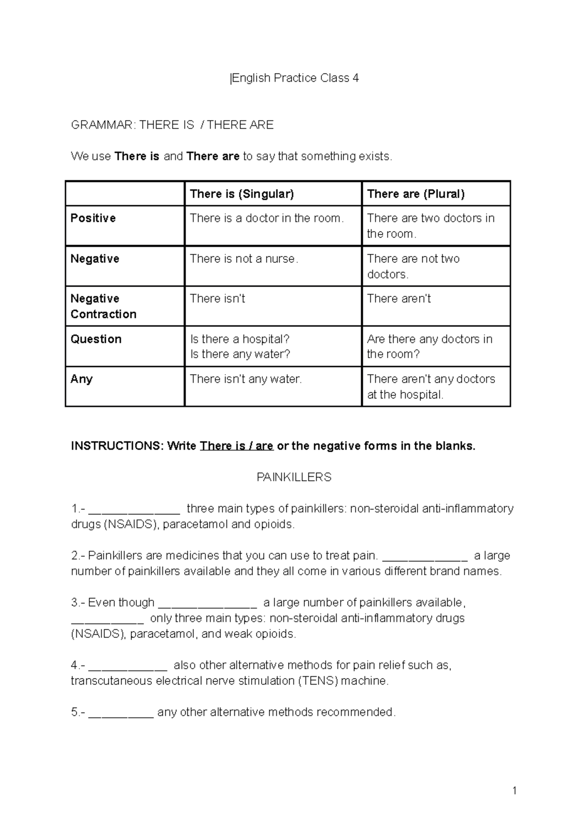 English Practice Class 4 (There is are) - |English Practice Class 4 ...
