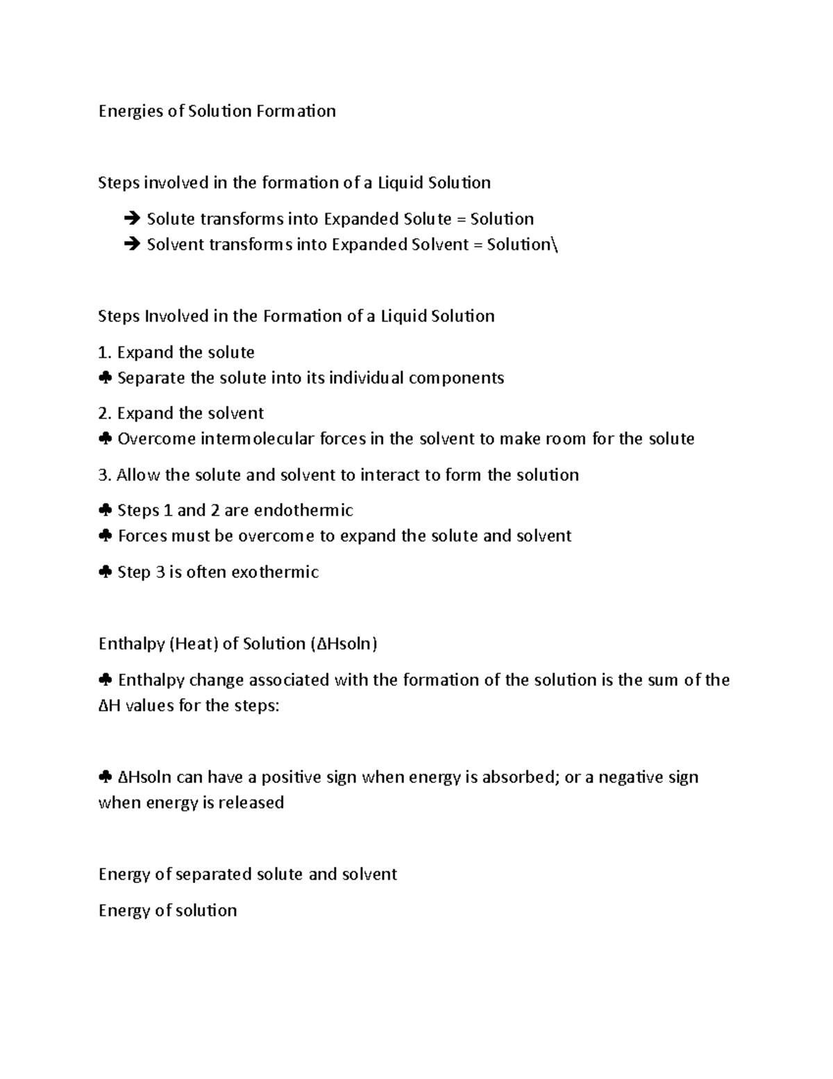 44 - Energies of Solution Formation - Energies of Solution Formation ...
