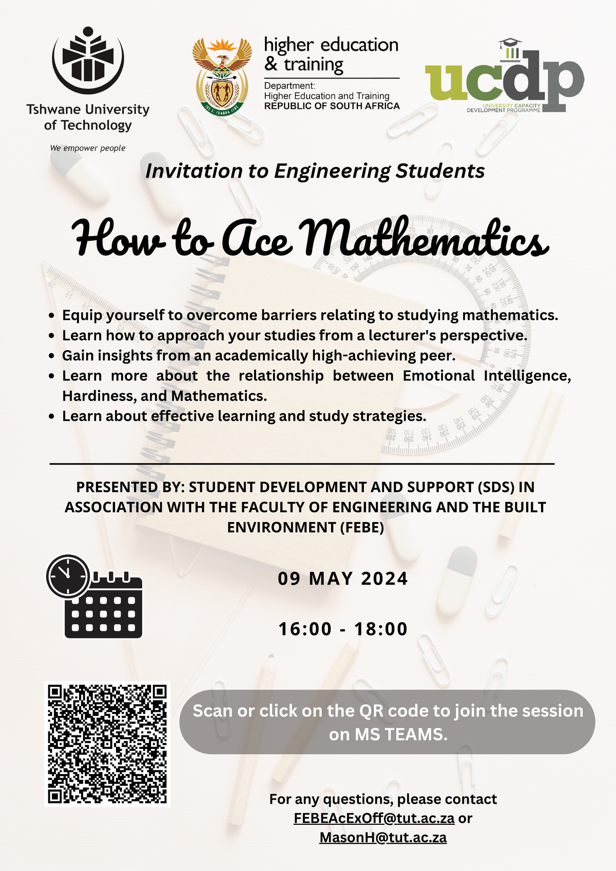Invitation How to Ace Mathematics Engineering Students - PRESENTED BY ...
