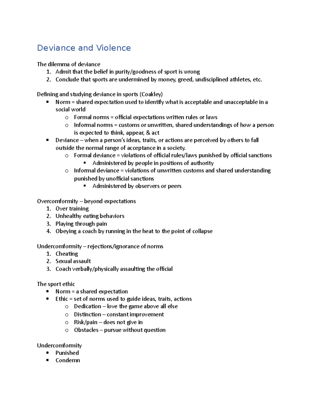 Deviance and Violence - Admit that the belief in purity/goodness of ...