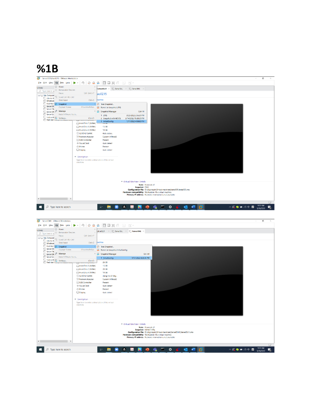 Lab8 - lab8 - fe) ServerDC1zhao0215 VMware Workstation File Edit Yiew WM Tabs Help pj Library ...
