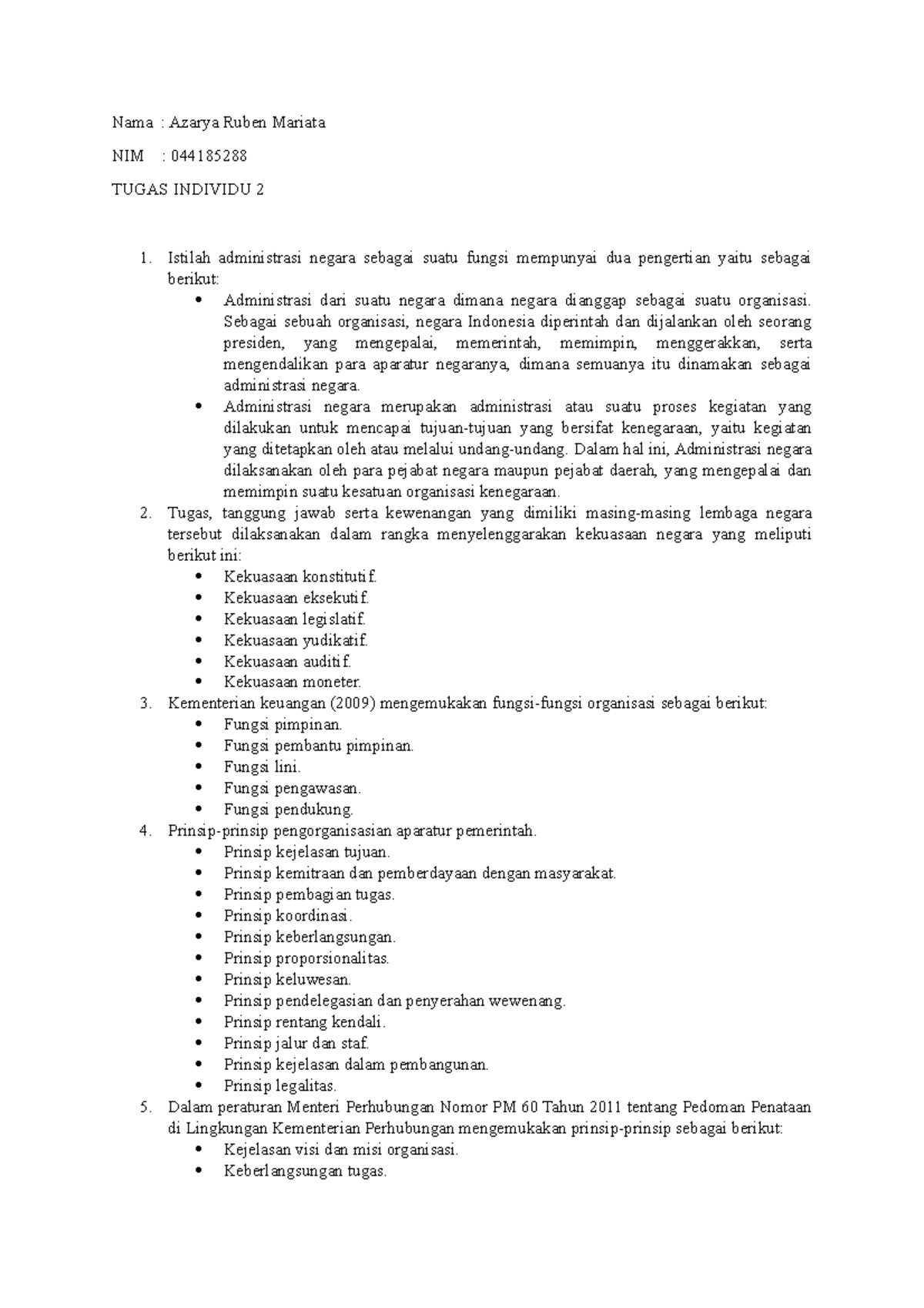 Tugas Individu 2 - Nama : Azarya Ruben Mariata NIM : 044185288 TUGAS INDIVIDU 2 1. Istilah - Studocu