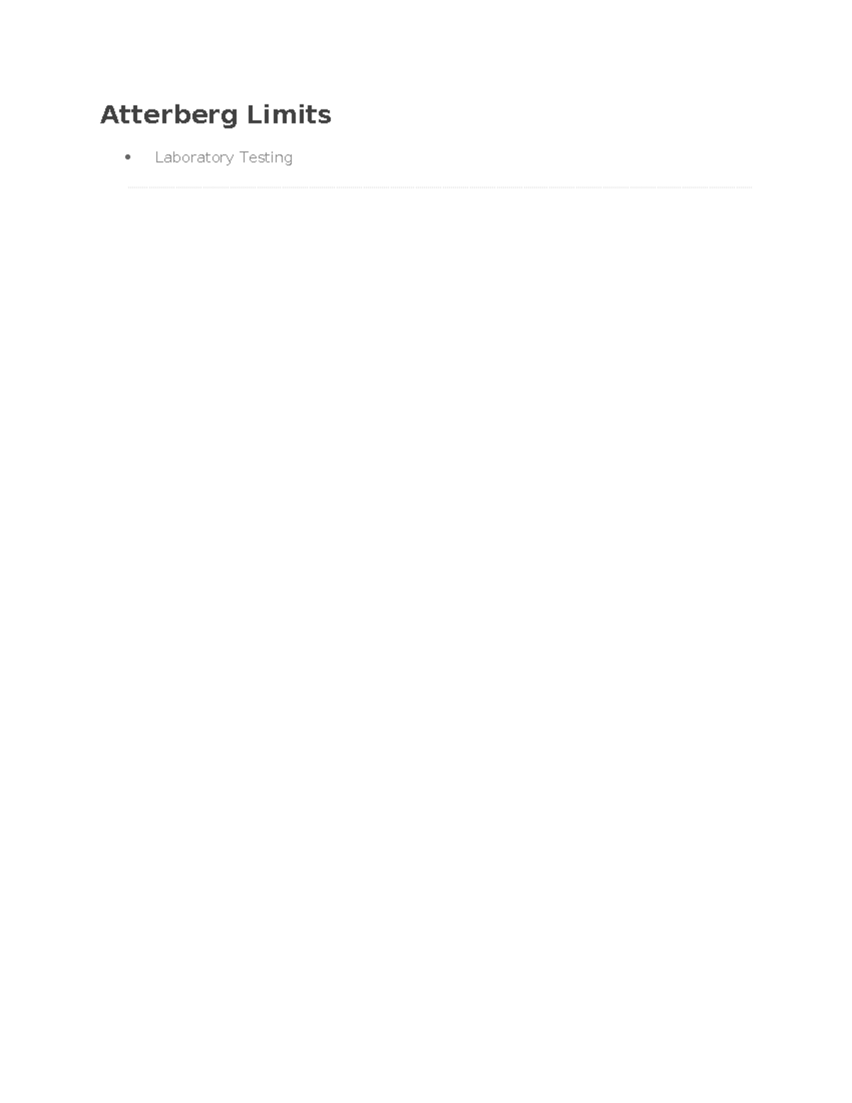 Atterberg Limits - Atterberg Limits Laboratory Testing Figure 1 ...