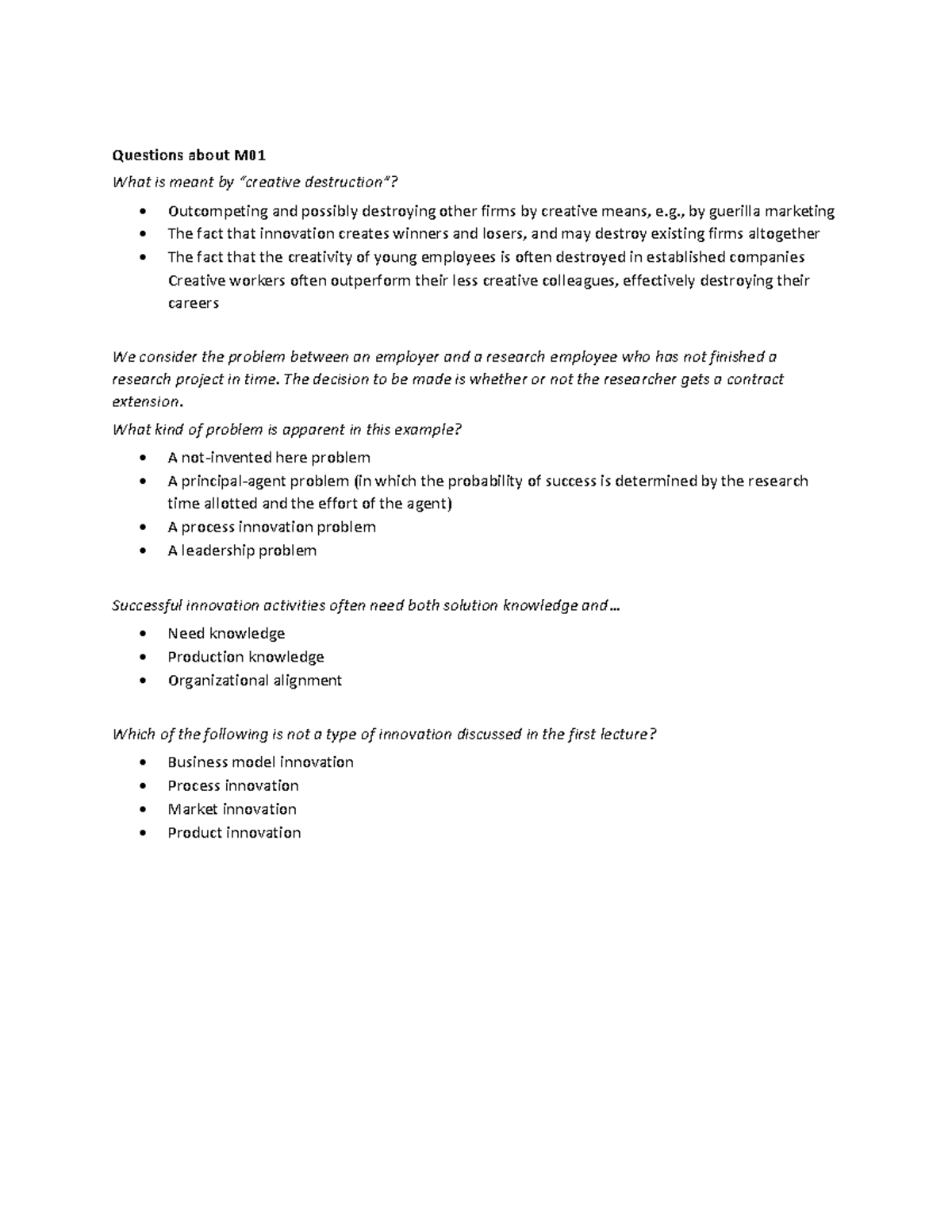 TED questions M01-M10 - What is meant by