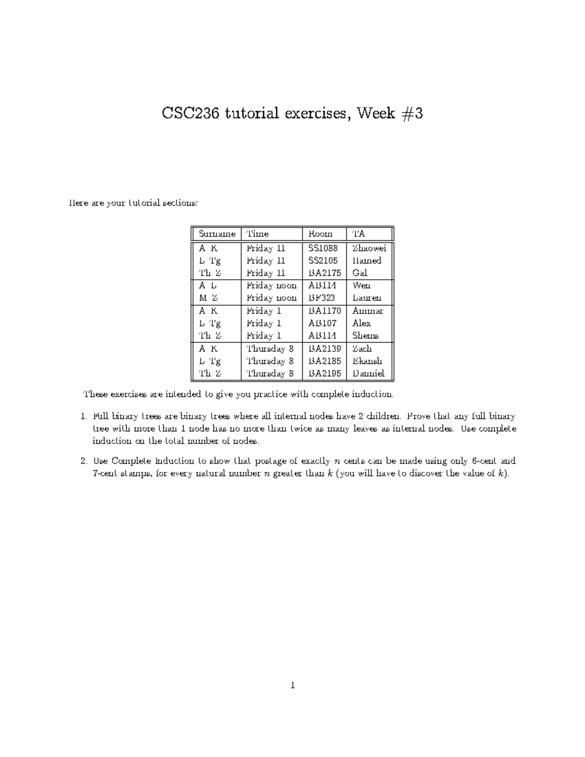 W3 - Week 3 Tut questions - t t♦r ① r s s ★ r r ②♦ r t t♦r s t ♦♥s ...