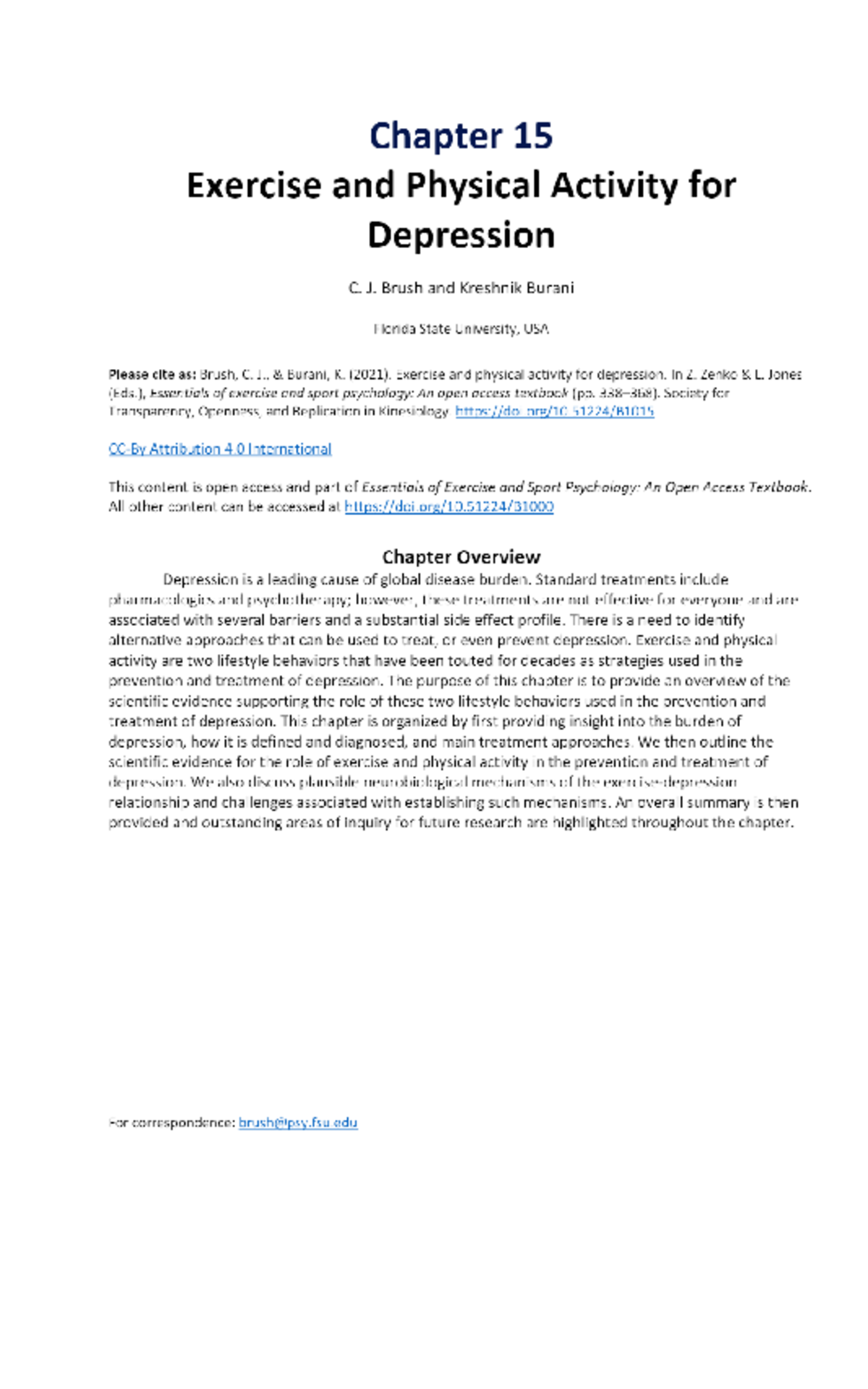 Chapter 15 - Zenko - class notes - Chapter 15 Exercise and Physical ...