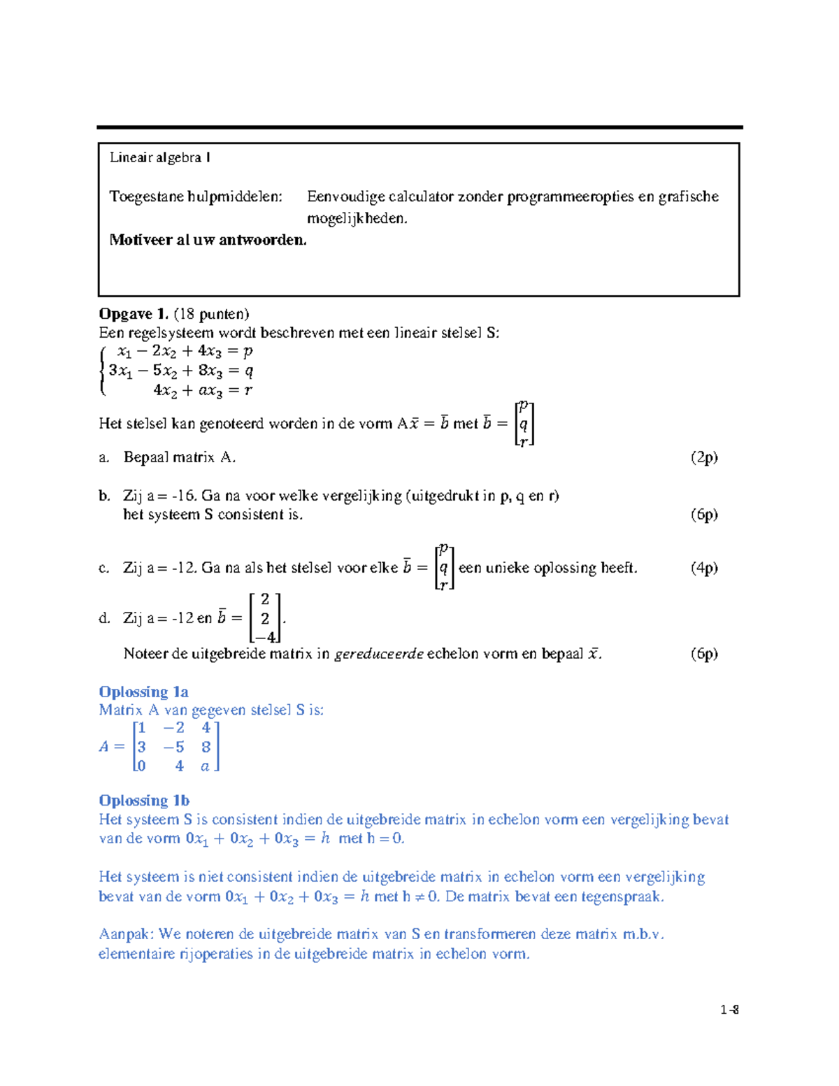 correctiemodel lin algebra I aug2020 - Warning: TT: undefined function ...