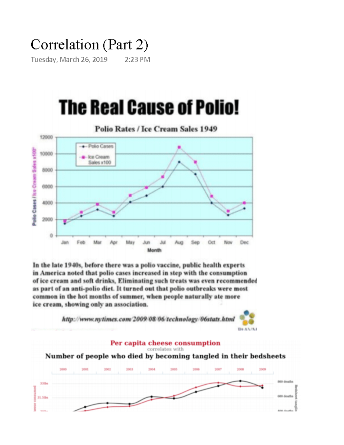 Des note-Correlation (Part 2) - Warning: TT: undefined function: 32 Correlation (Part 2) Tuesday ...