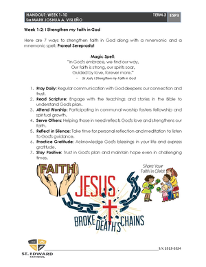 GMRC Exam - GMRC Exam for Grade 1 - Unang Markahang Pagsusulit sa GMRC ...