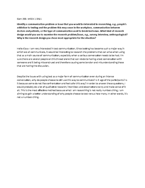 Com 355 benchmark data collection - Benchmark: Data Collection ...