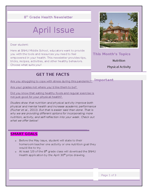 CHE 300 Milestone I - Cody Linhart CHE 300 Milestone I November 7th ...