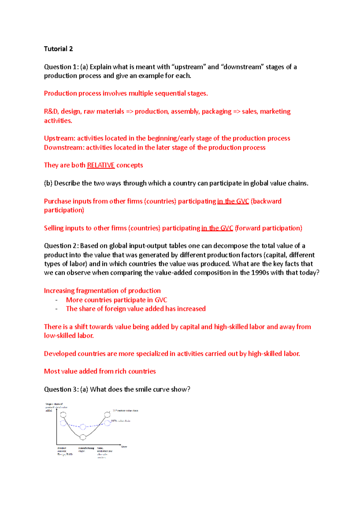 Tutorial 2 Firm Location and FDI - Tutorial 2 Question 1: (a) Explain what is meant with ...