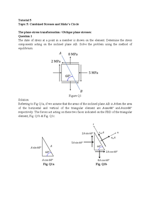 Strength of Materials Formula Sheet - Hooke’s Law: Stress: A P Strain ...