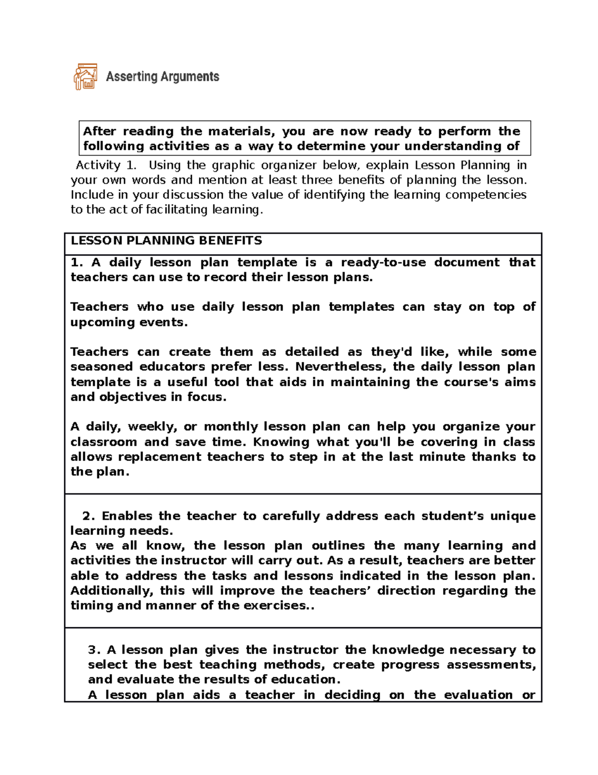 UNIT-5- Activities - This is activity - Activity 1. Using the graphic ...