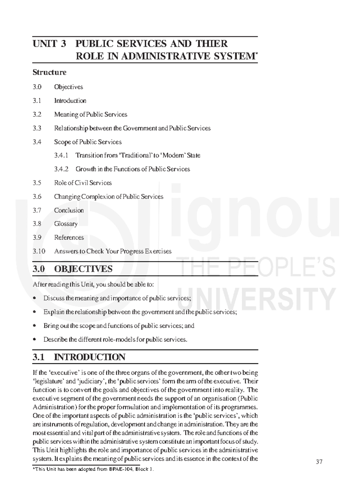 Unit-3 - Administrative - 37 Public Services and thier Role in ...