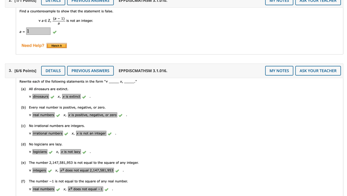 lesson 3.1 answers - MATH 2310 - Studocu
