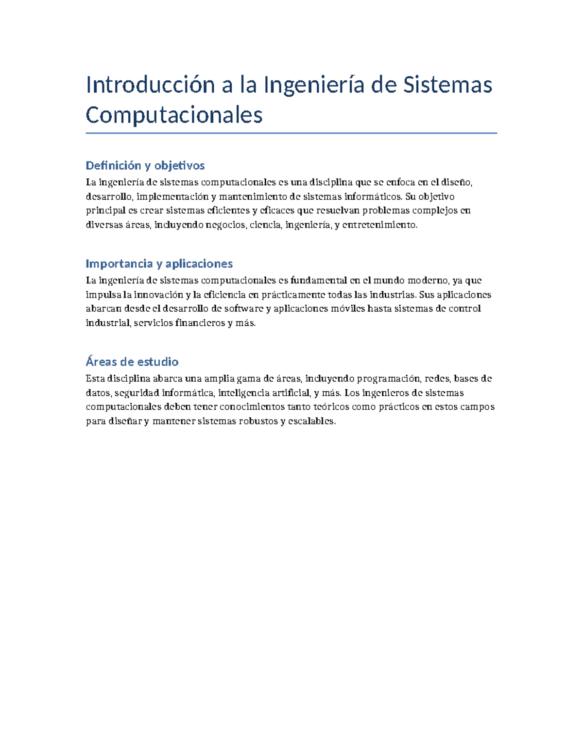 Introducción a la Ingeniería de Sistemas Computacionales - Introducción a la Ingeniería de ...