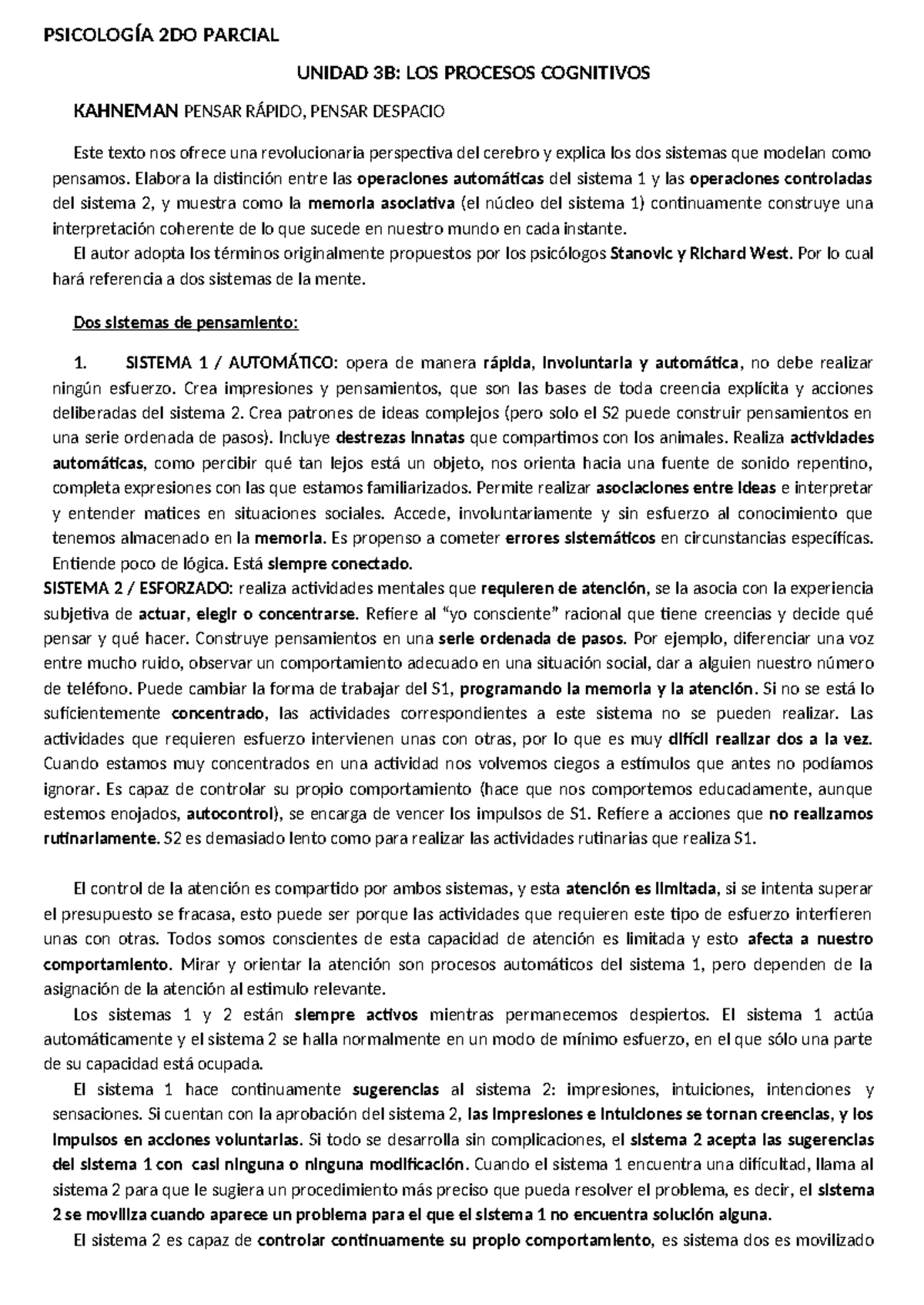 Resumen 2DO Parcial psicologia quatrochi - PSICOLOGÍA 2DO PARCIAL ...