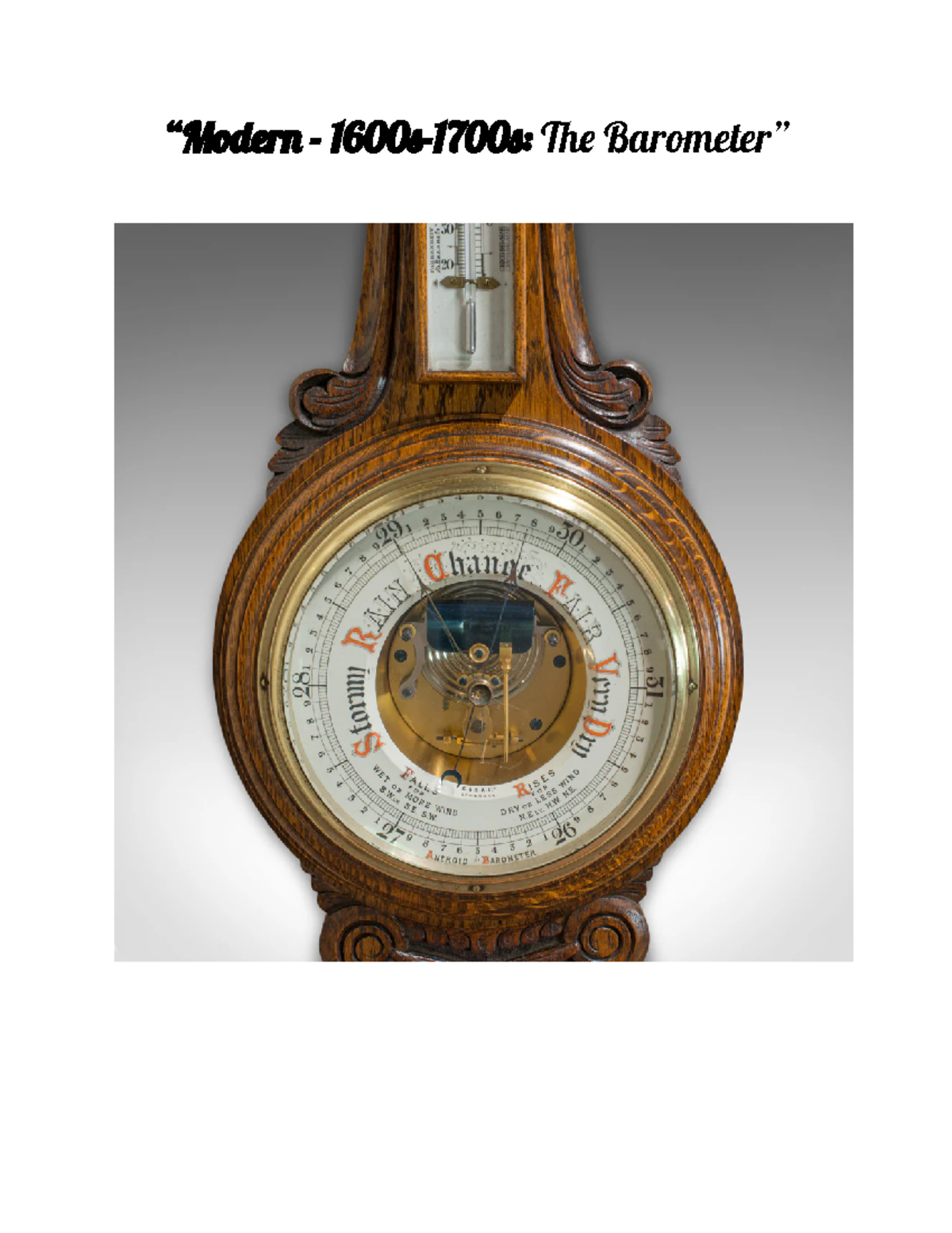 ANOG ASS3-IPM1 - Science, Technology and Society - “Moder - 1600-1700 ...