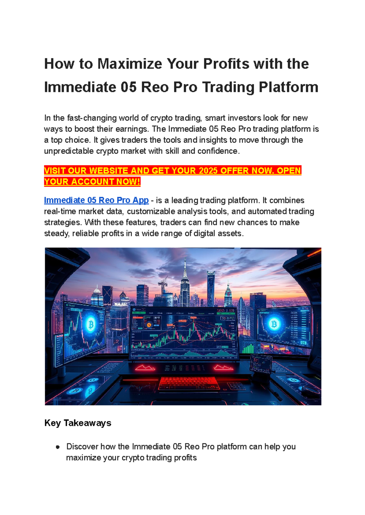 Immediate 05 Reo Pro Platform-{UPCOMING GENERATION PLATFORM}-Unlock ...