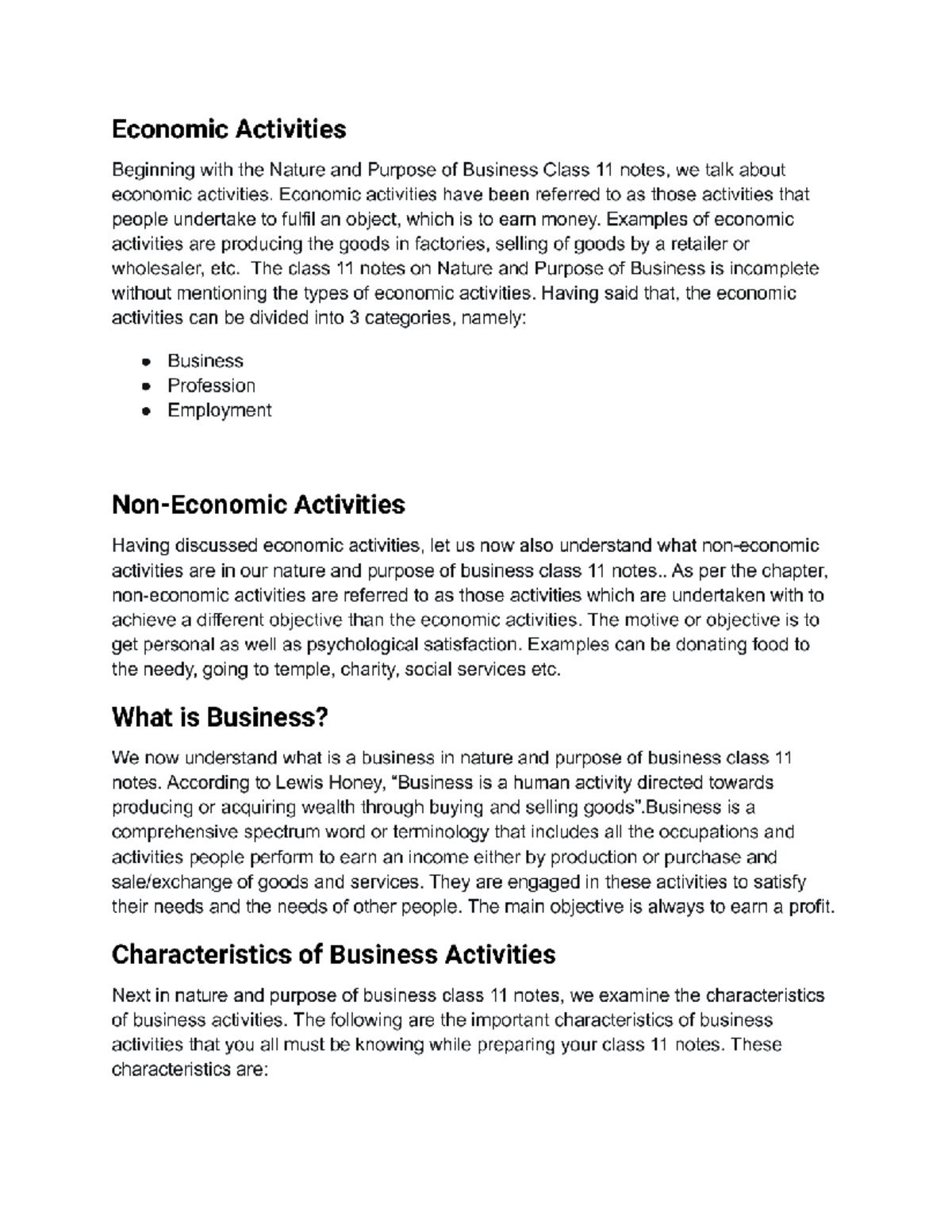 What is business - Studocu