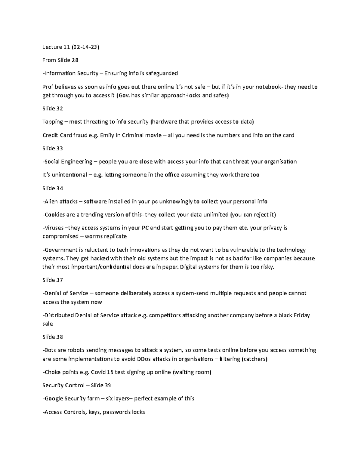 Week 6 - Just some brief and important notes with concept examples ...