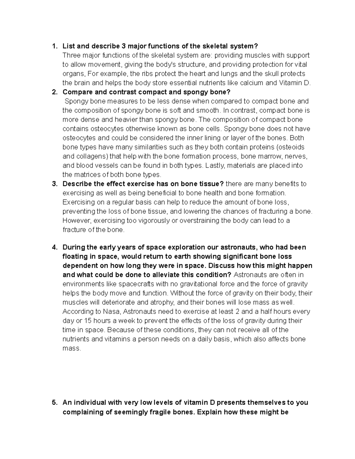 Chapter 6 Assignment List And Describe 3 Major Functions Of The