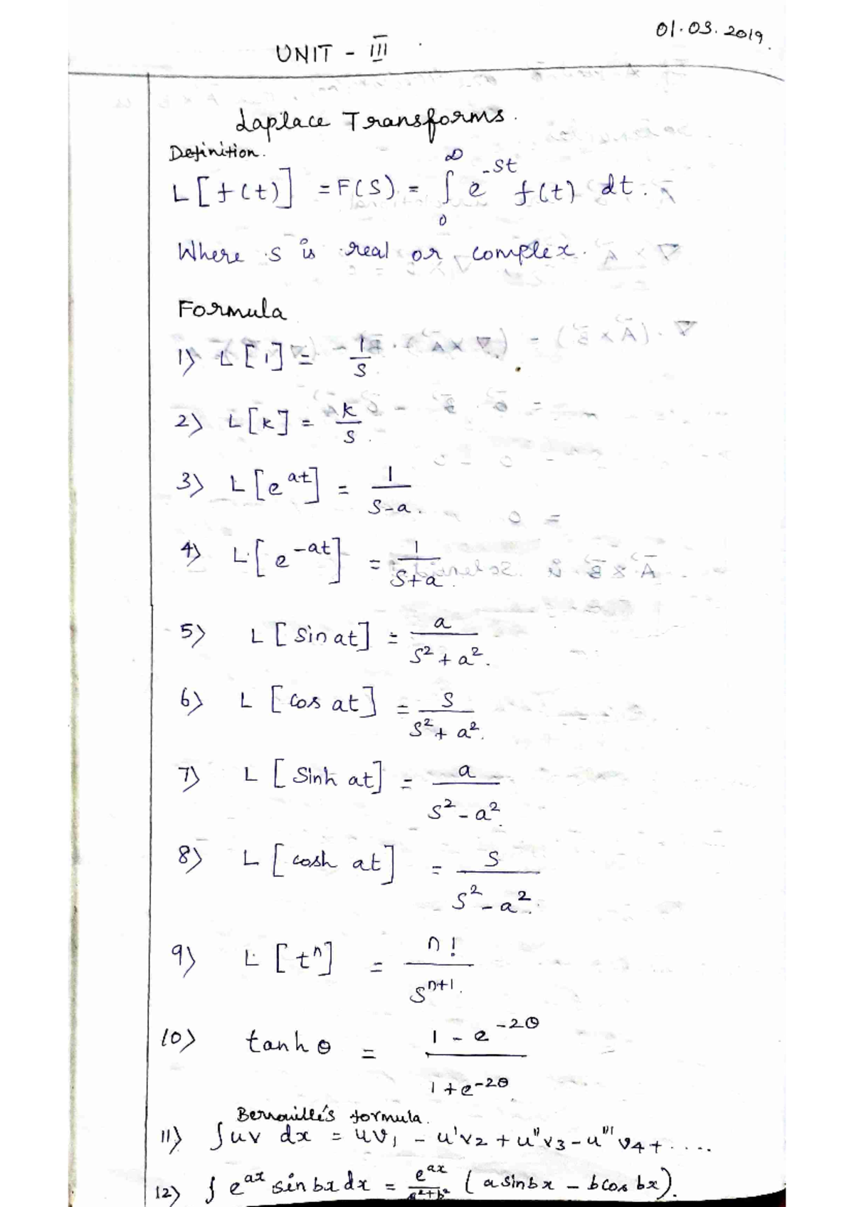 Unit 3 Laplace Transforms Transforms And Boundary Value Problems