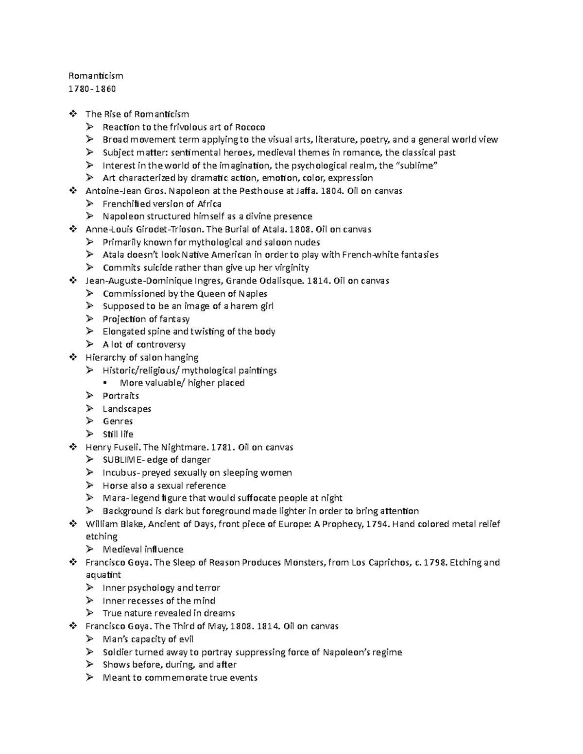 Romanticism - Dr. Stacy Schultz - Romanticism 1860 The Rise of ...