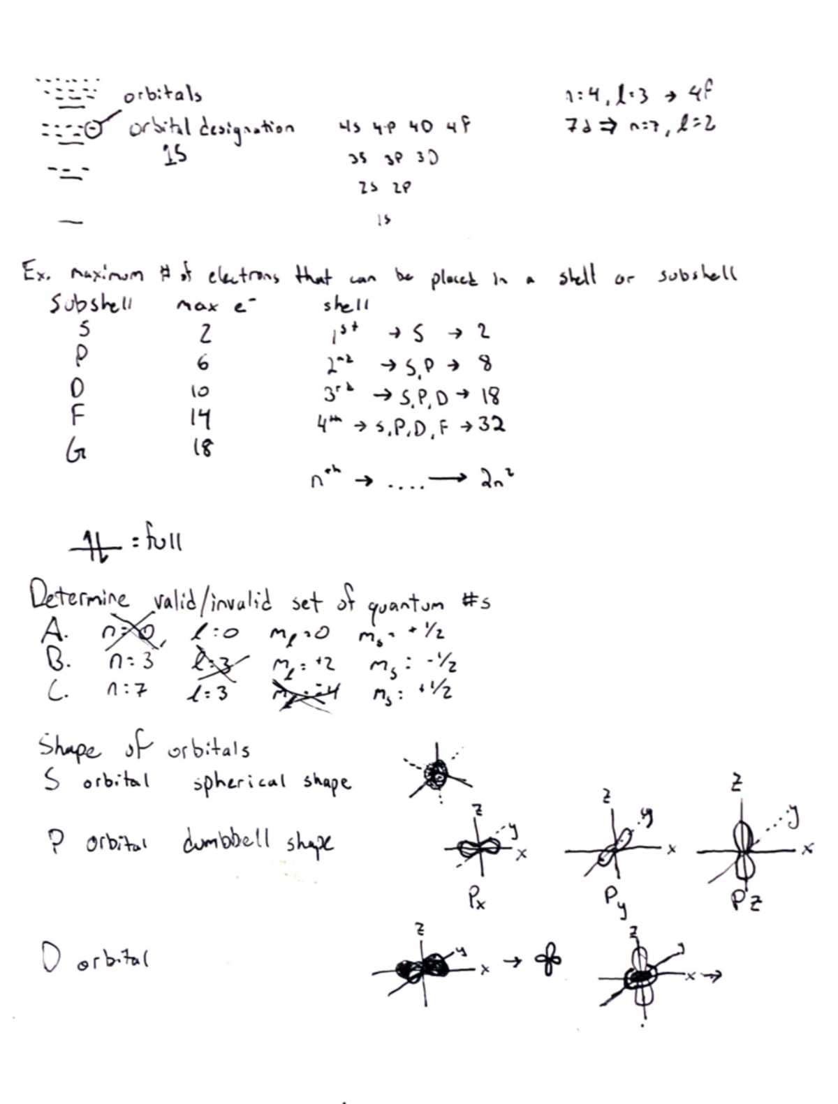 Electron Configuration - Lecture notes 33 - orbitals 1:4, 1: 34A 70 0:2 ...