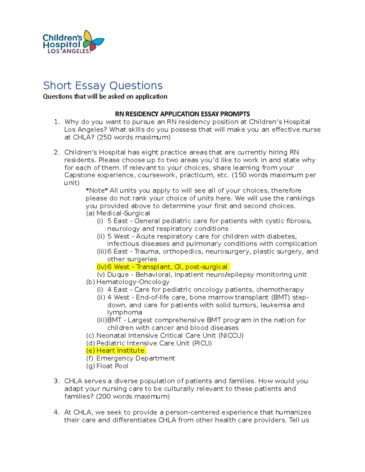 Sample interview questions - Short Essay Questions Questions that will ...