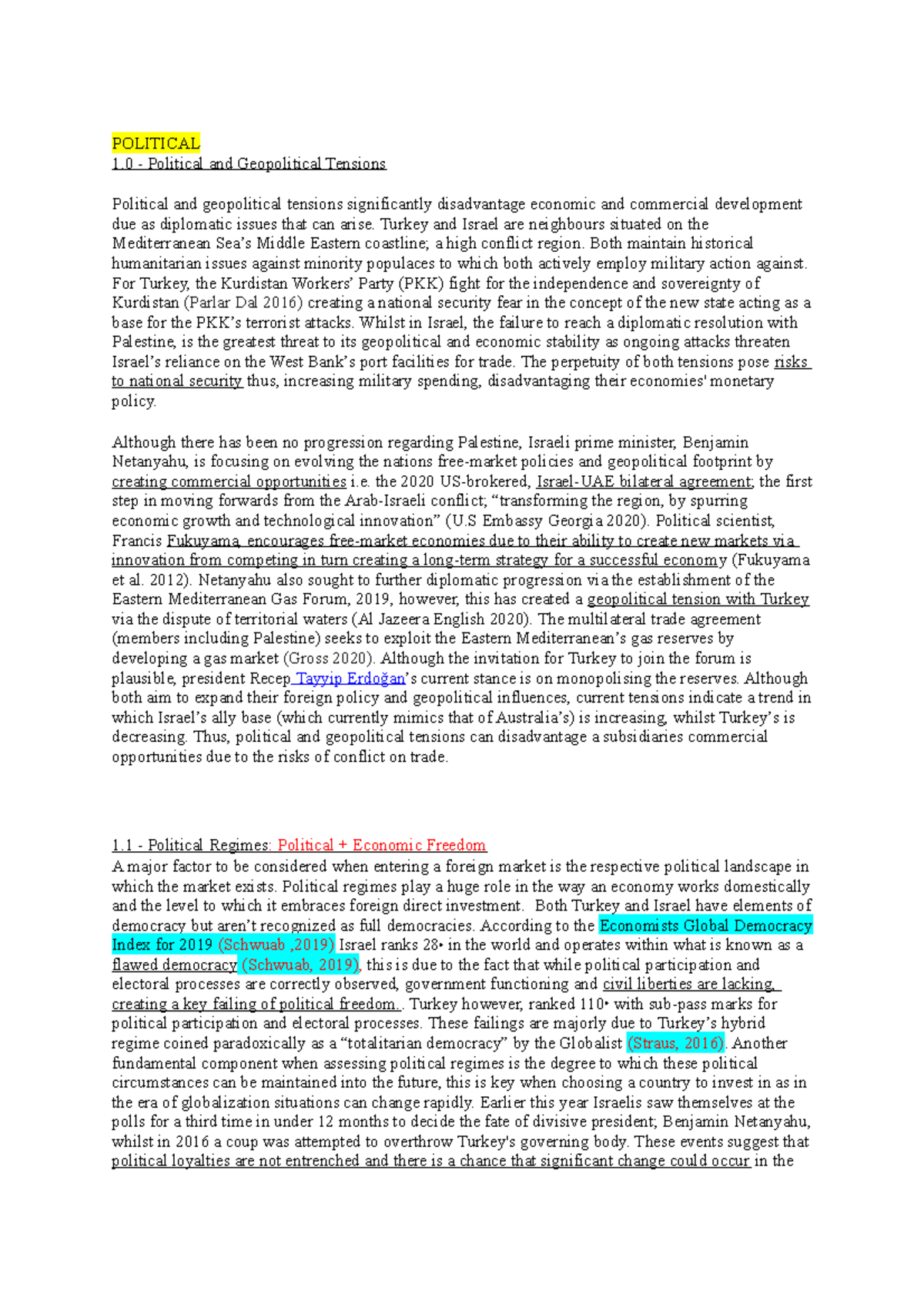 P Olitical - summary of course materials - POLITICAL 1 - Political and ...