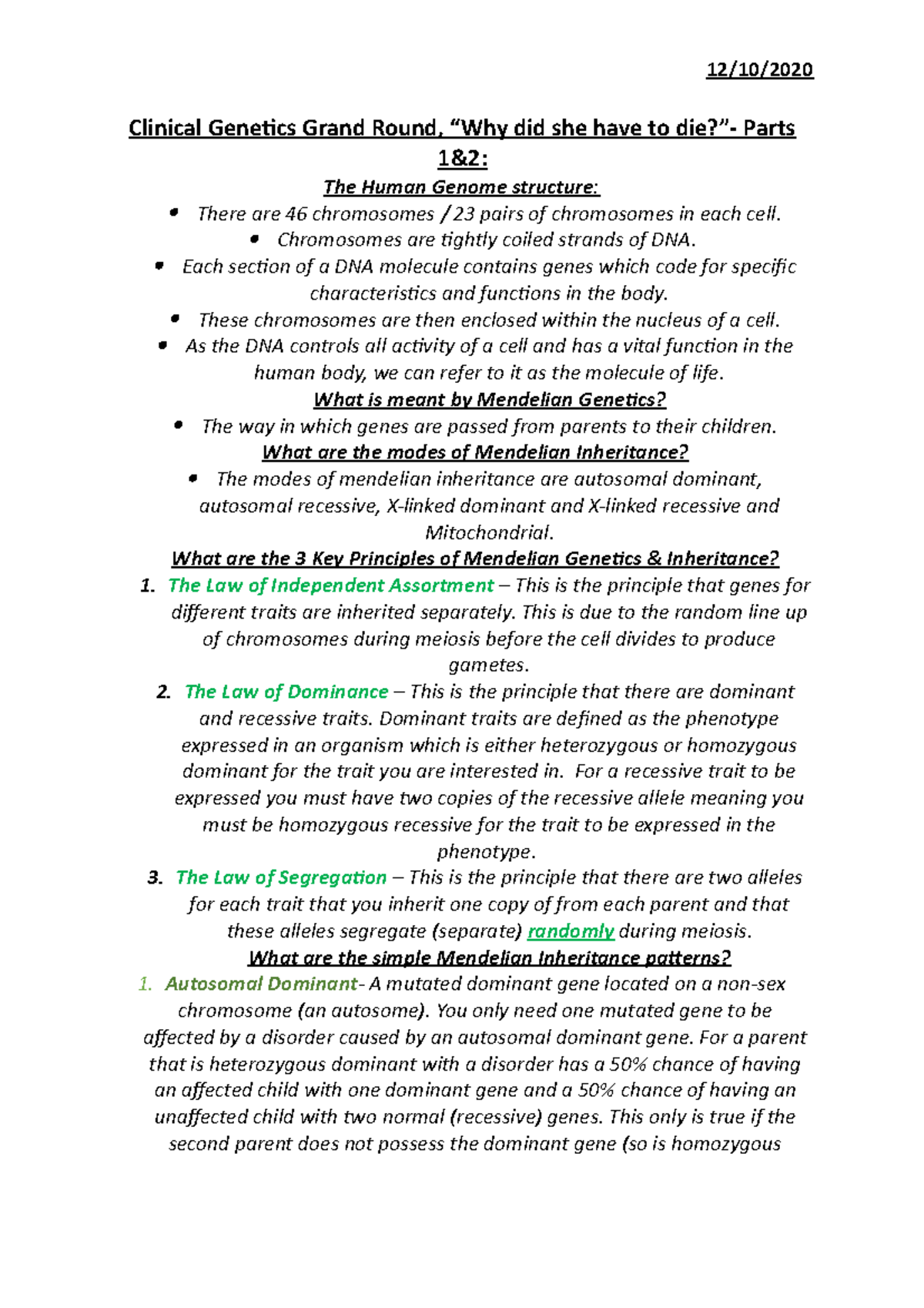 Clinical Genetics Grand Round Session (12.10.2020) - Clinical Genetics ...
