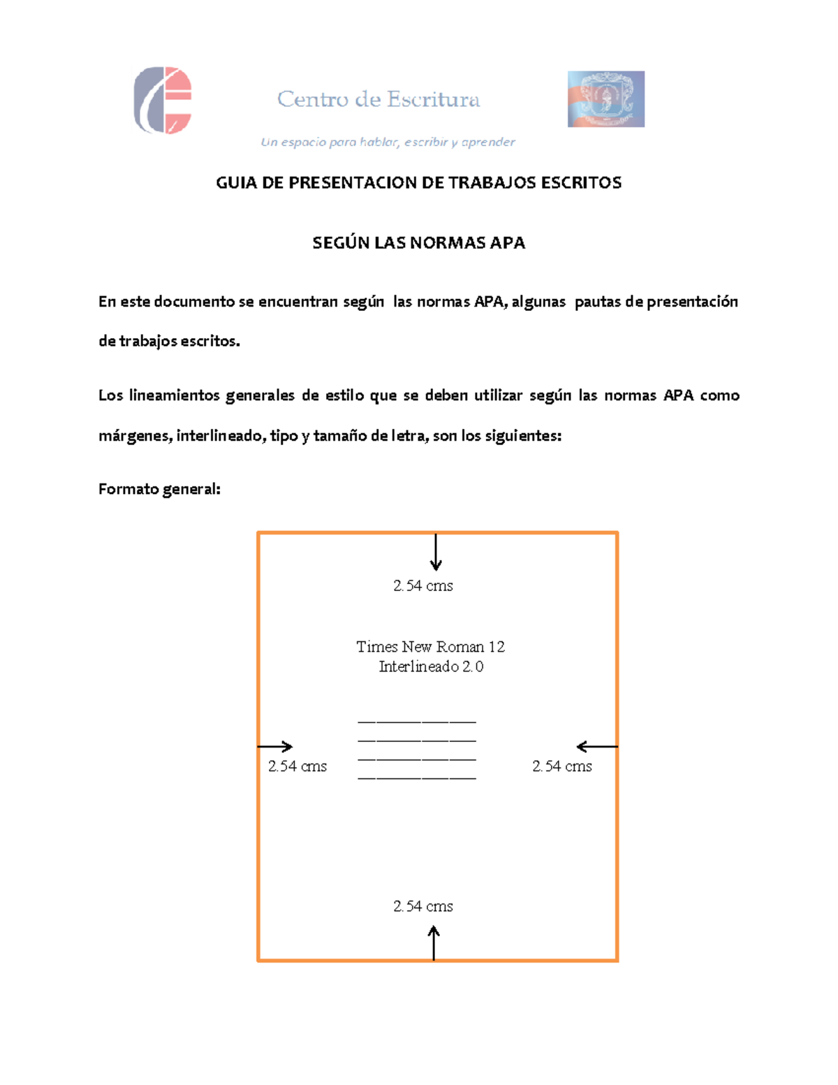 Guia para la presentacion de trabajos escritos segun las normas apa - GUIA DE PRESENTACION DE ...