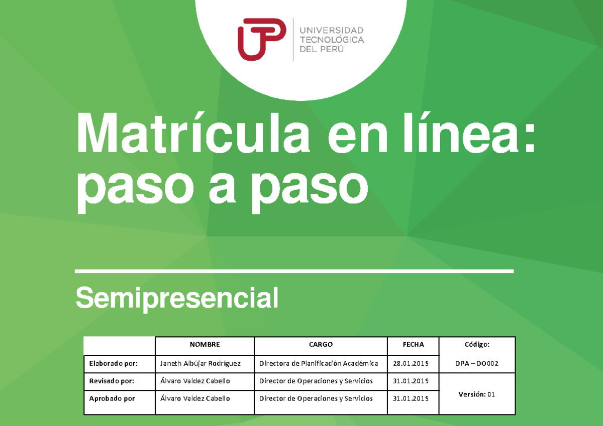 Dpa - do002 guia de matricula en linea pregrado semipresencial ...