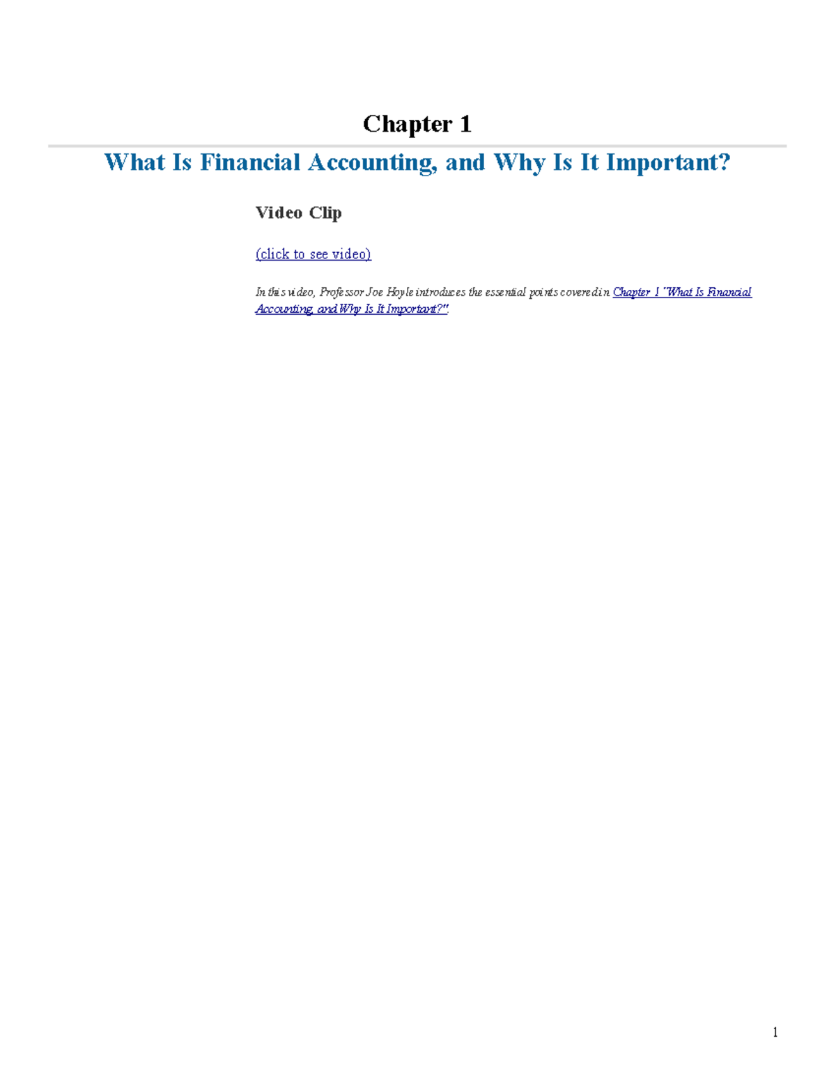 What Is Financial Accounting - 1 At the end of this section, students ...