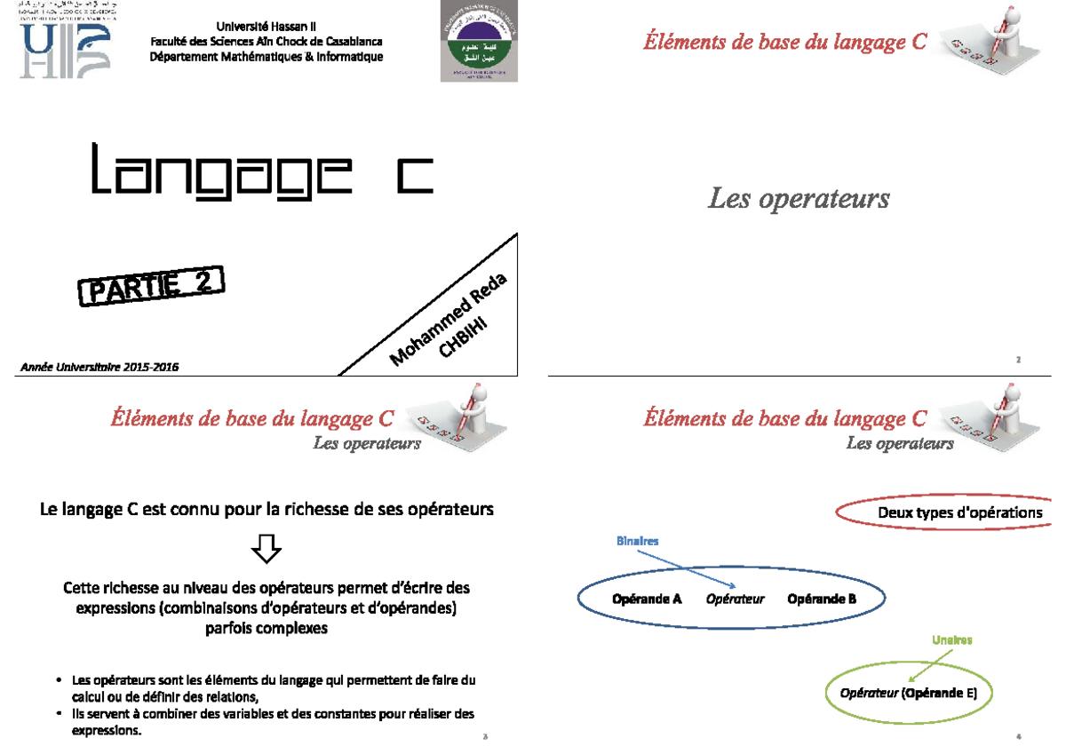 Language c programation - Informatique - Studocu