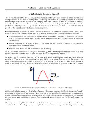 Introduction to Turbulence - An Internet Book on Fluid Dynamics ...