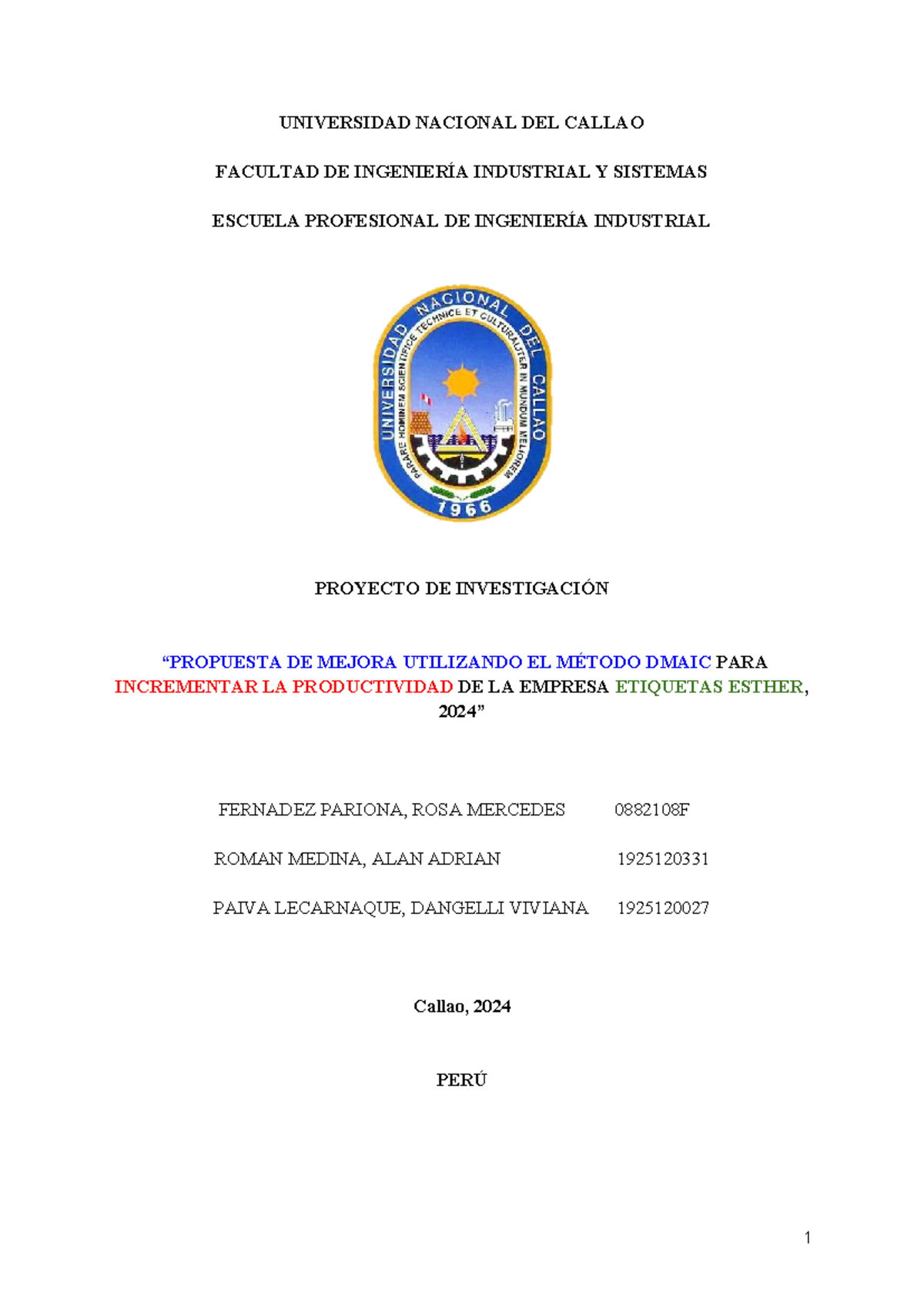 Tesis I 17.06. final - Trabajo grupal - UNIVERSIDAD NACIONAL DEL CALLAO ...