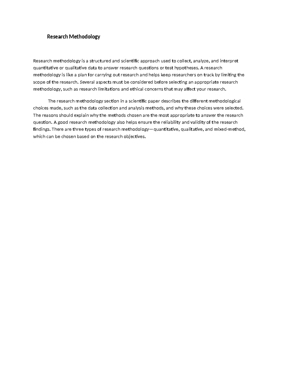 Research Method-WPS Office - Research Methodology Research methodology ...