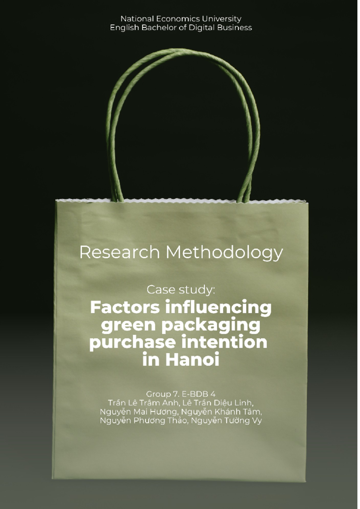 CASE Study Green Packaging - I. CASE STUDY Abstract: The research used ...